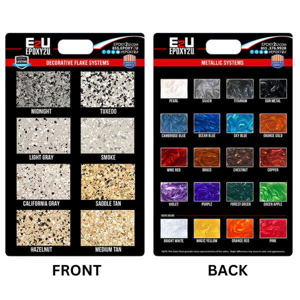 Sundries – Flake & Metallic Epoxy Sample Board – Surface Prep Super St ...